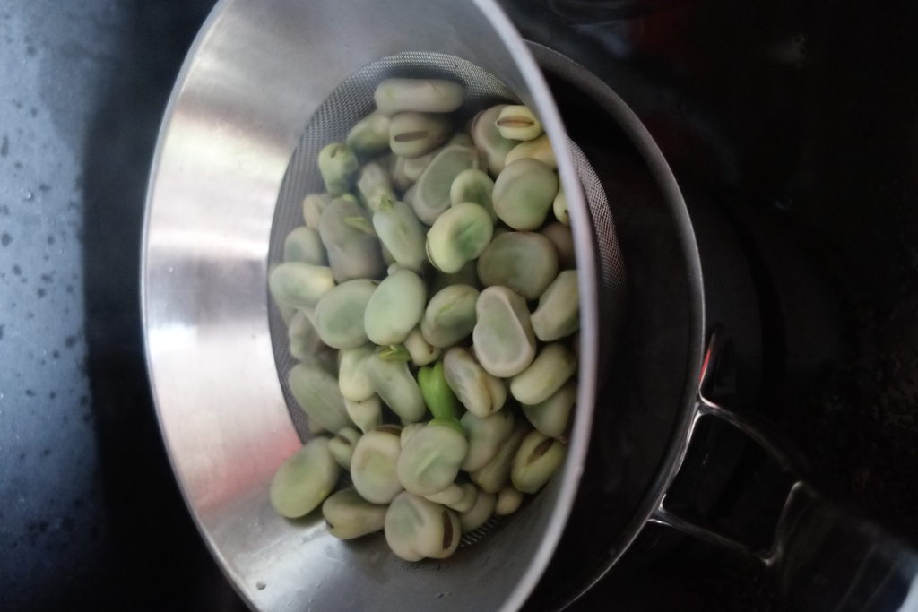 Comment préparer les fèves fraiches , pas à pas en photo